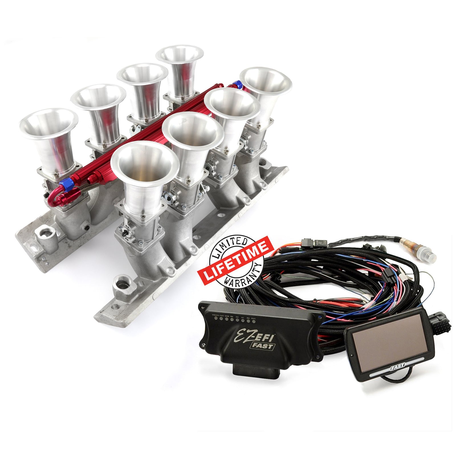 Chevy BBC 454 EFI Manifold & FAST EZ-EFI 2.0 Self-Tuning Fuel Injectio ...