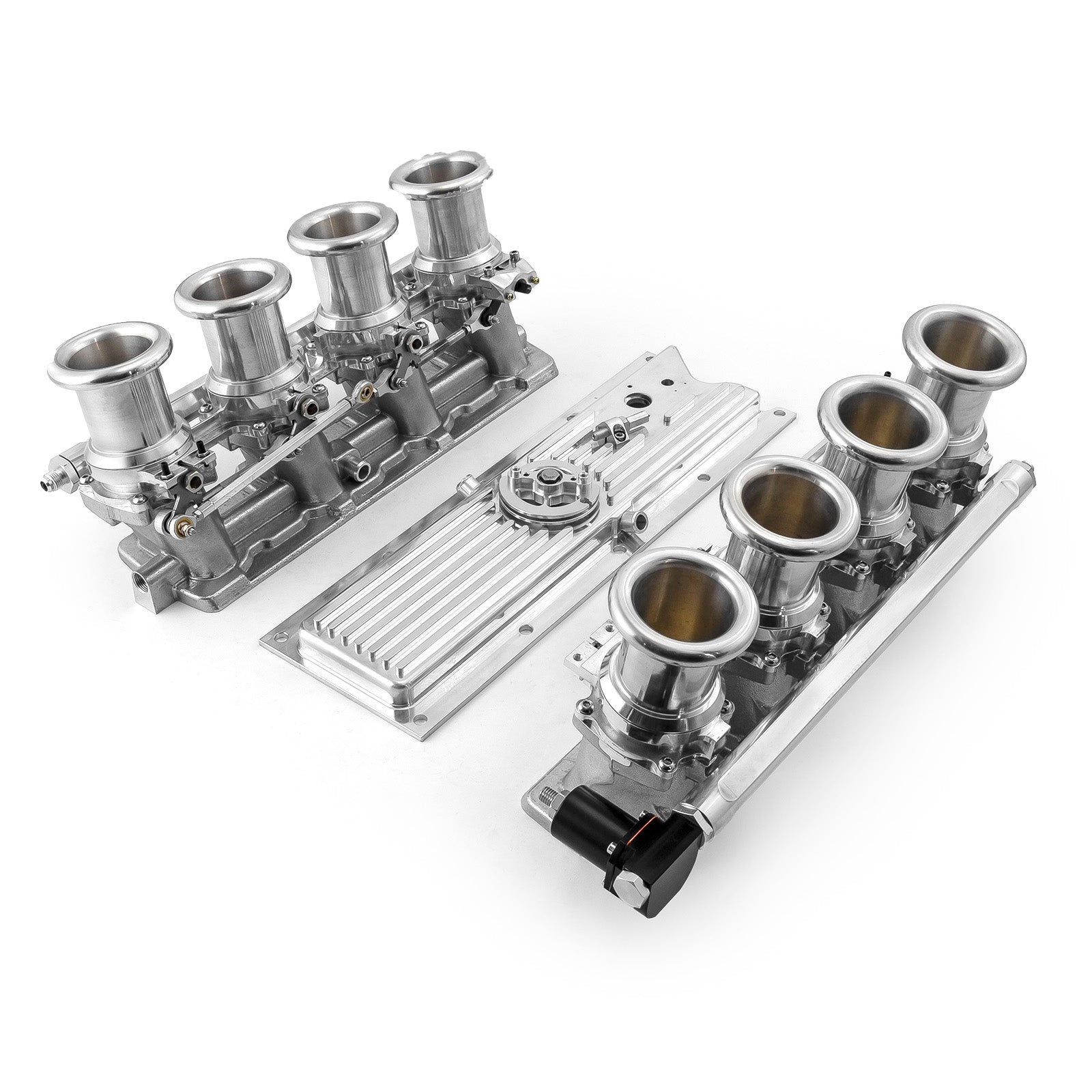 Chevy GM LS1 Downdraft EFI Stack Intake Manifold System Complete [Poli ...