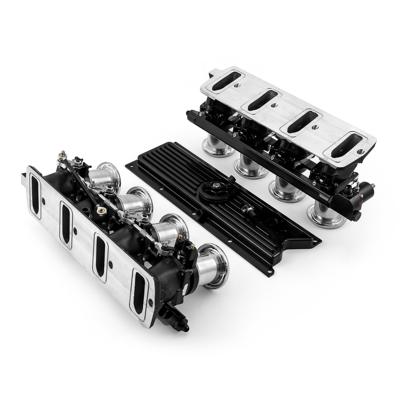 Chevy GM LS1 Downdraft + FiTech Ultra EFI Fuel Injection System [Black ...