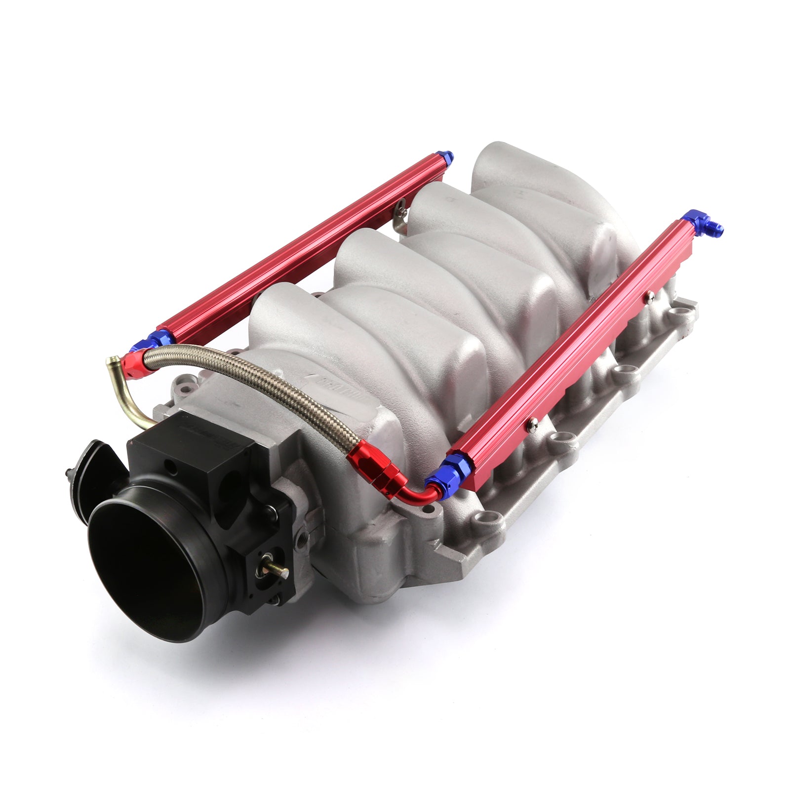 Chevy LS1 LS6 Satin Aluminum Intake Manifold with 90mm Throttle Body ...