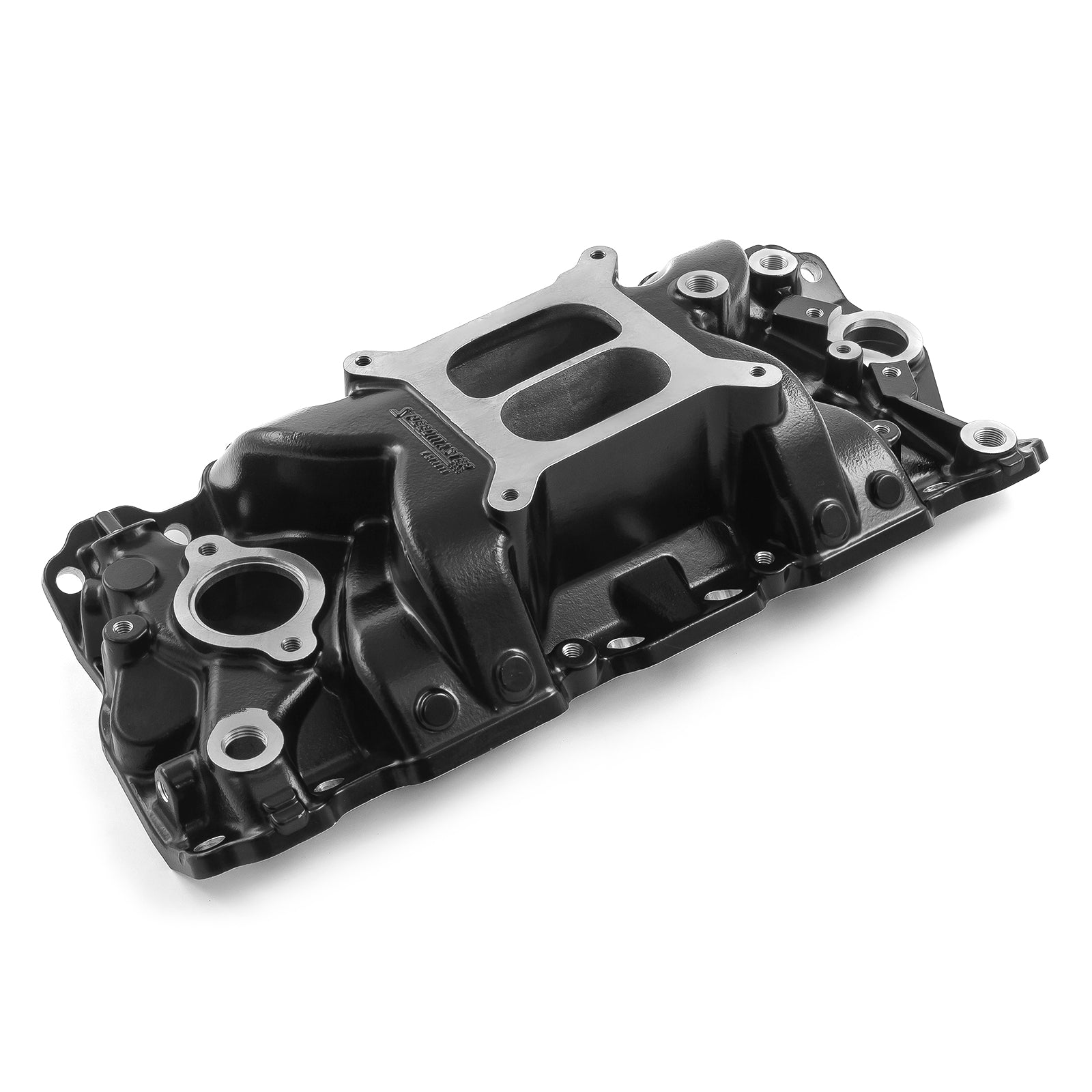 Chevy SBC 350 MidRise Aluminum Intake Manifold [Black] – Muscle Car HQ