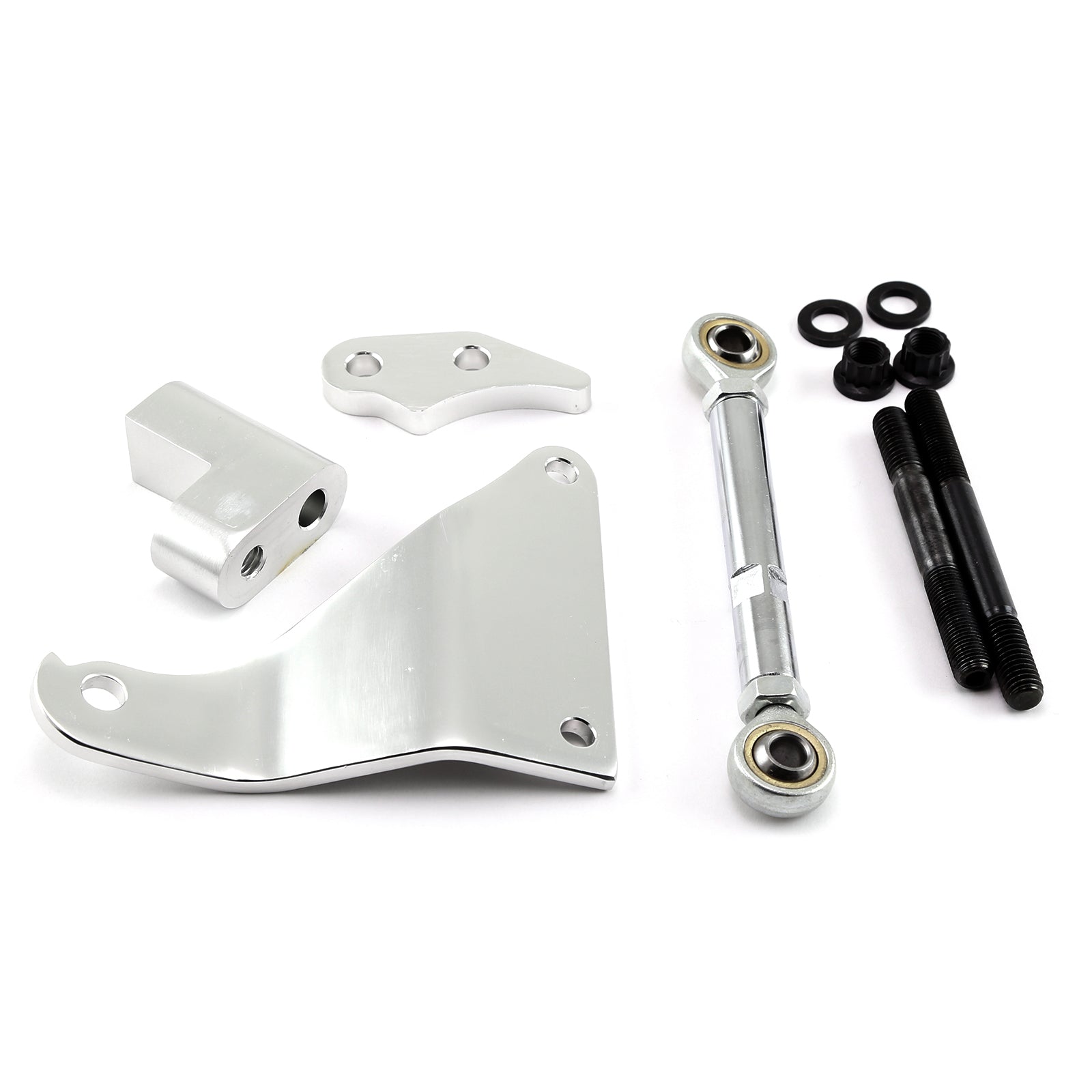 Ford 302 351C Cleveland Aluminum Alternator Bracket Kit Satin – Muscle ...