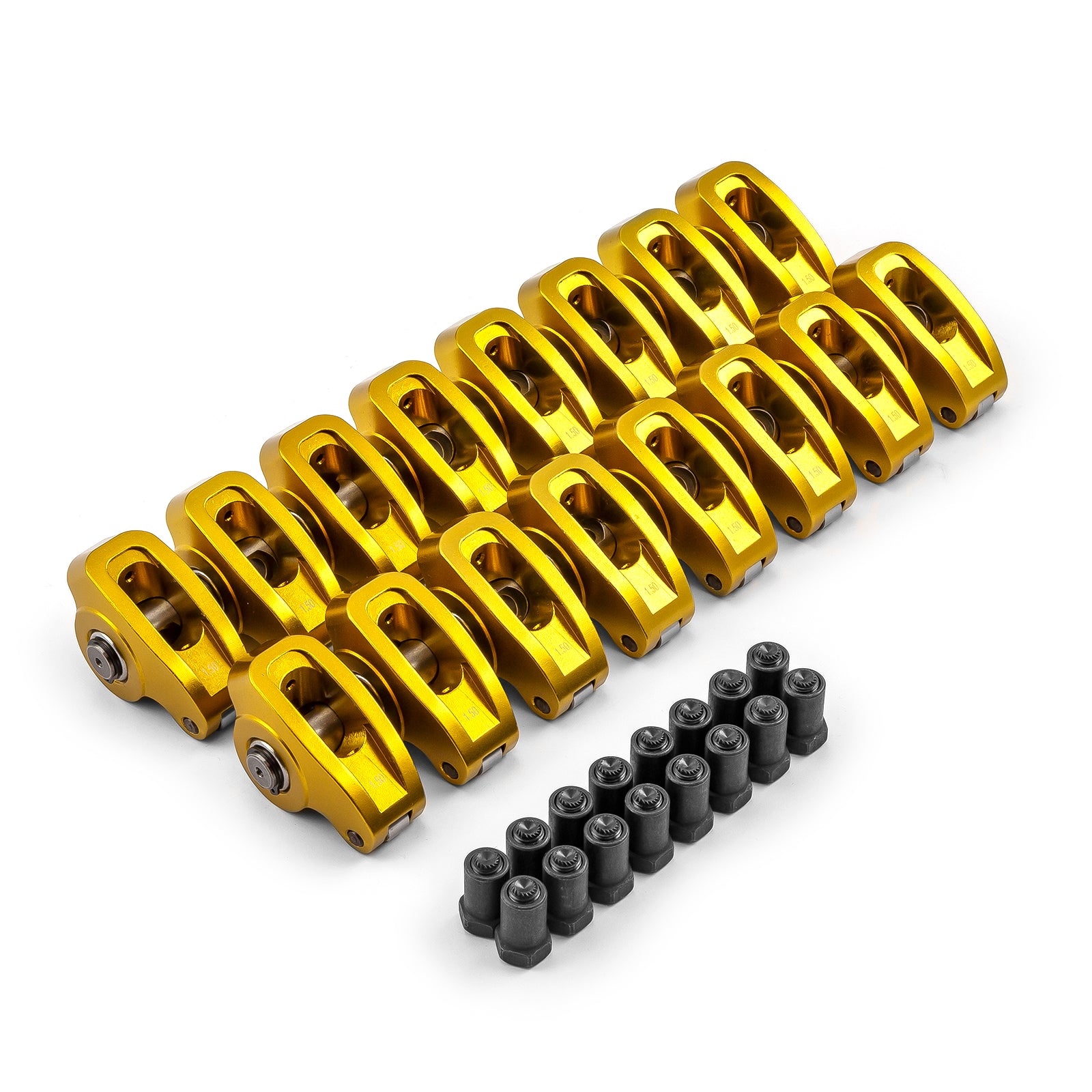 Chevy SBC 350 1.5 Ratio 3/8" Aluminum Roller Rocker Arms Set – Muscle ...