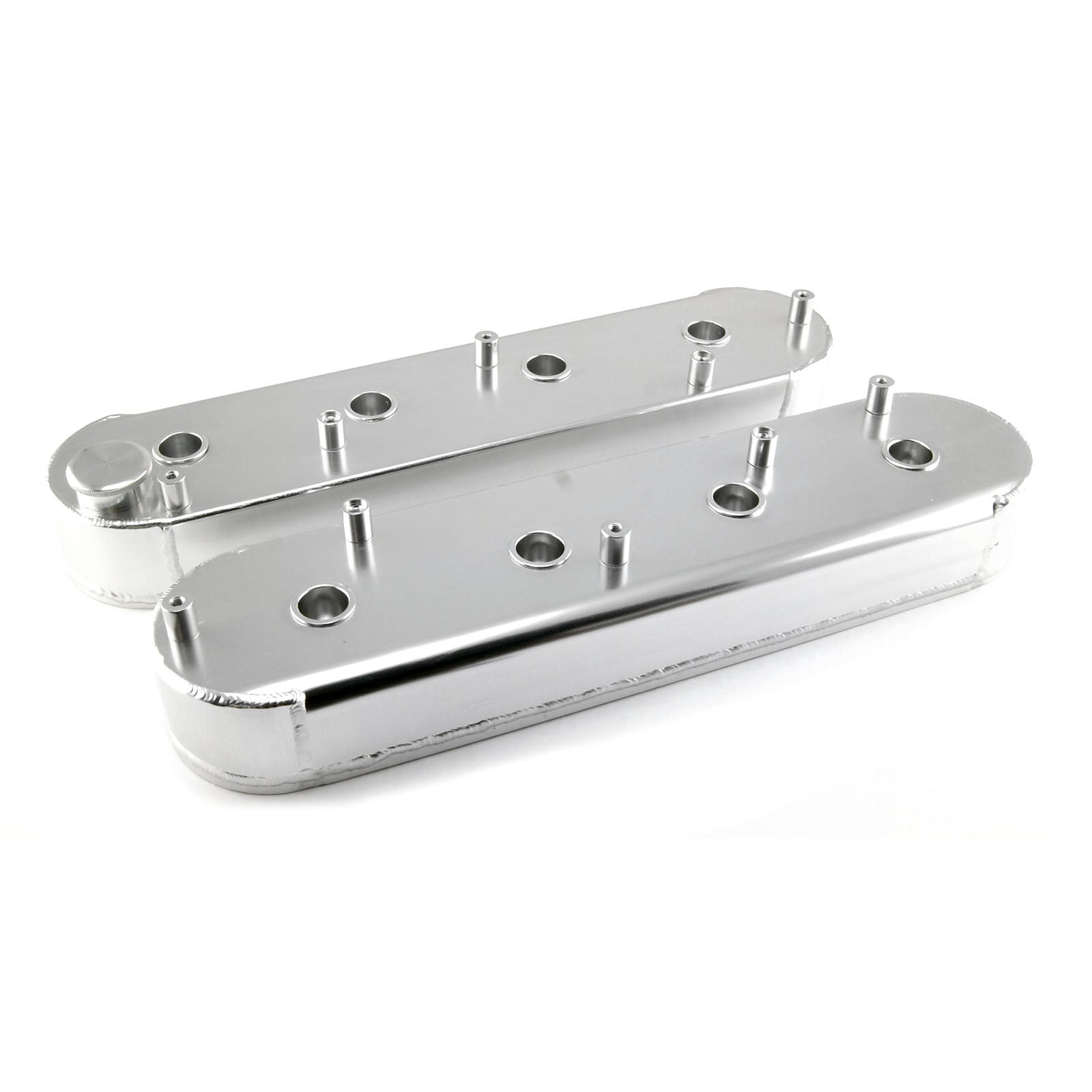 Chevy LS1 LS2 LS3 LS6 LS7 Polished Fabricated Valve Covers - w/ Coil M ...