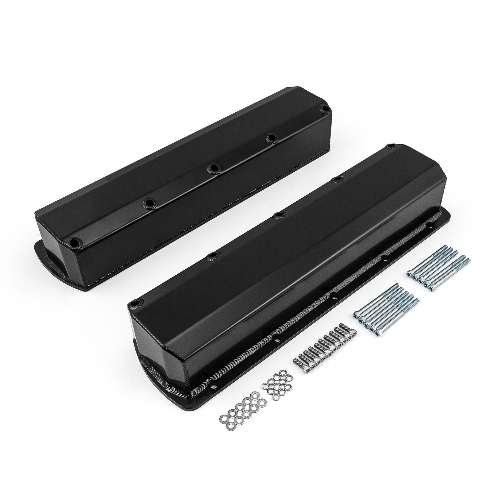 Oldsmobile 350 400 425 455 Fabricated Valve Covers - Black – Muscle Car HQ