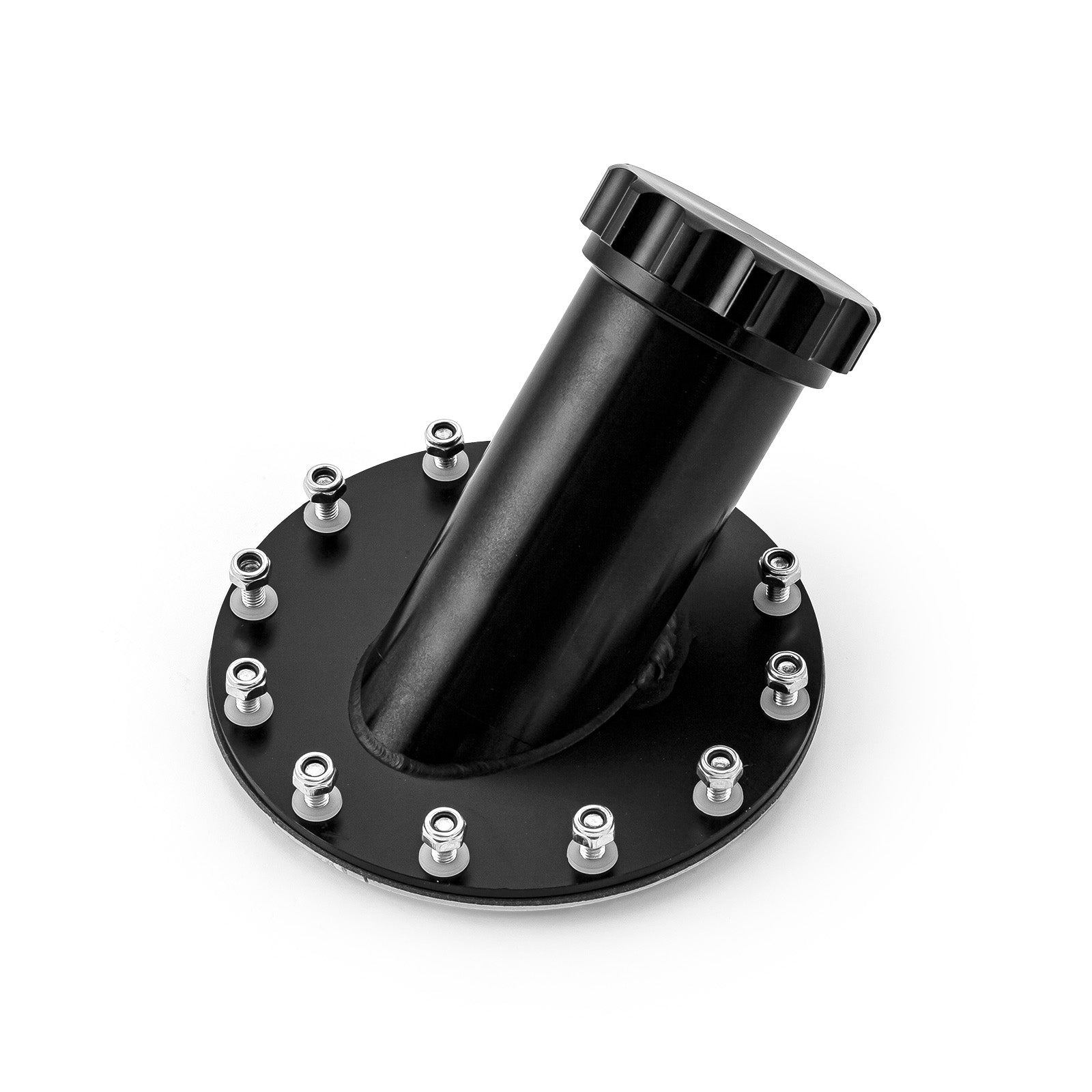 Billet 45 Degree Black Aluminum Fuel Cell Fast Filler Neck – Muscle Car HQ
