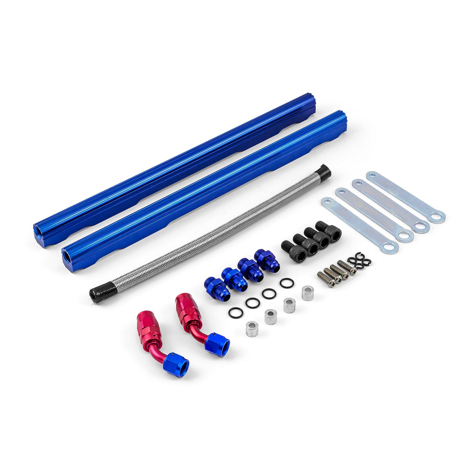 Chevy BBC 454 Billet Aluminum Fuel Injector Rail Kit [Blue] – Muscle Car HQ