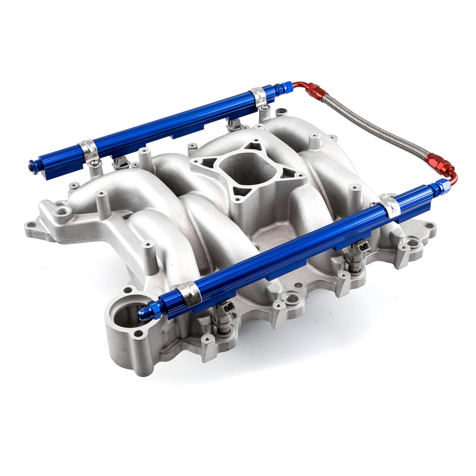 Ford 4.6L EFI 1999-04 Mustang Qualifier Intake Manifold Satin w/Fuel R ...